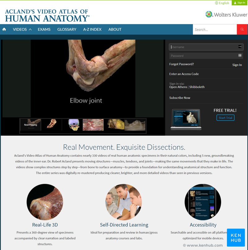 Acland’s Video Atlas of Human Anatomy: Review | Kenhub